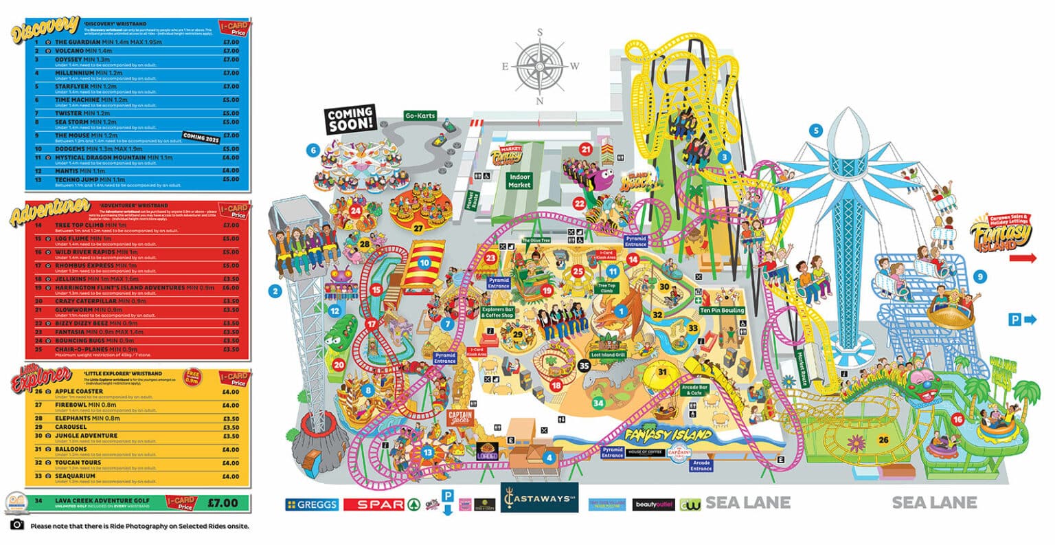 Fantasy Island Park Map - Map Download - Fantasy Island