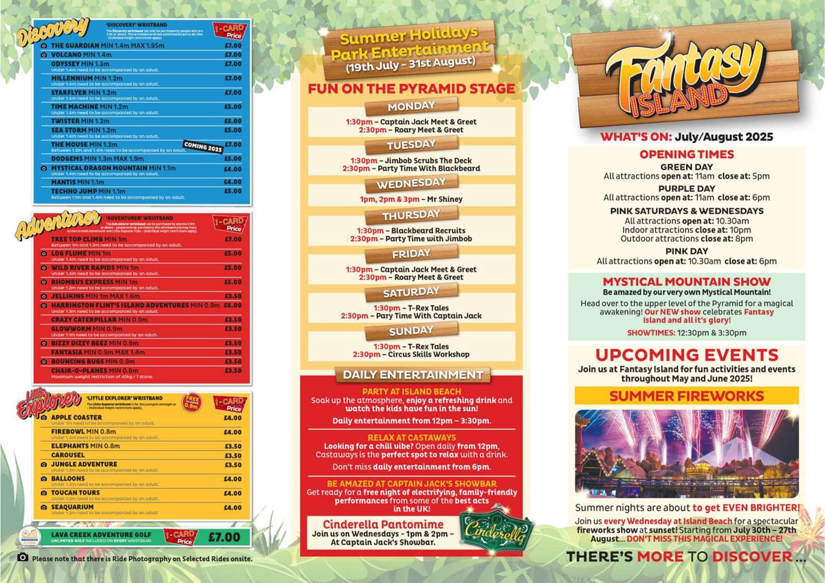 What's On Guide - Fantasy Island